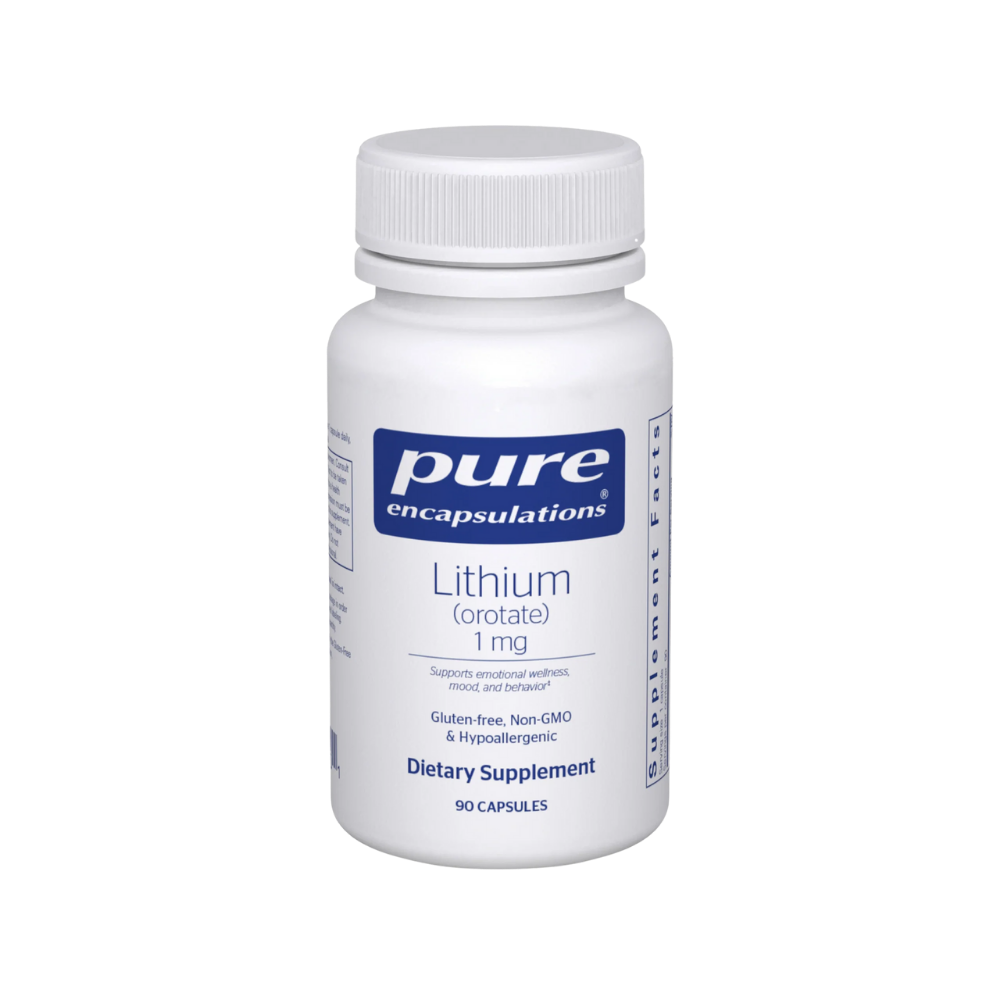 Pure Encapsulations Lithium (orotate) 1 mg – Creative Health Pharmacy
